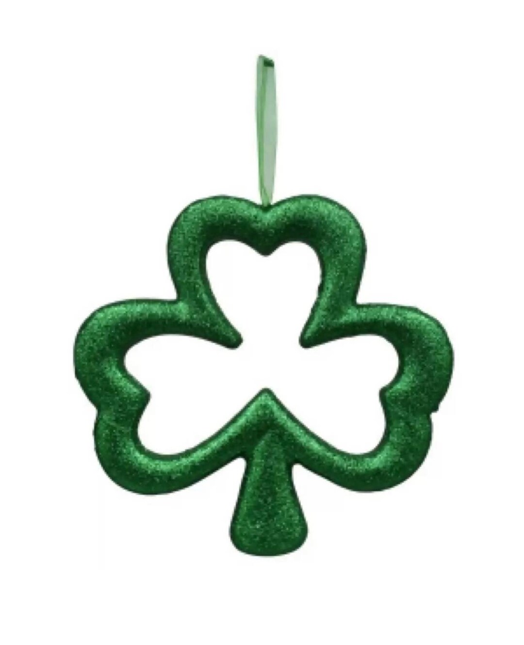 3D Shamrock Sign, Saint Patricks Day Glitter Hanging Foam Shamrock ...