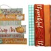 Thankful Fall Autumn Sign & Matching Ribbons Bundle Set, DIY Wreath ...