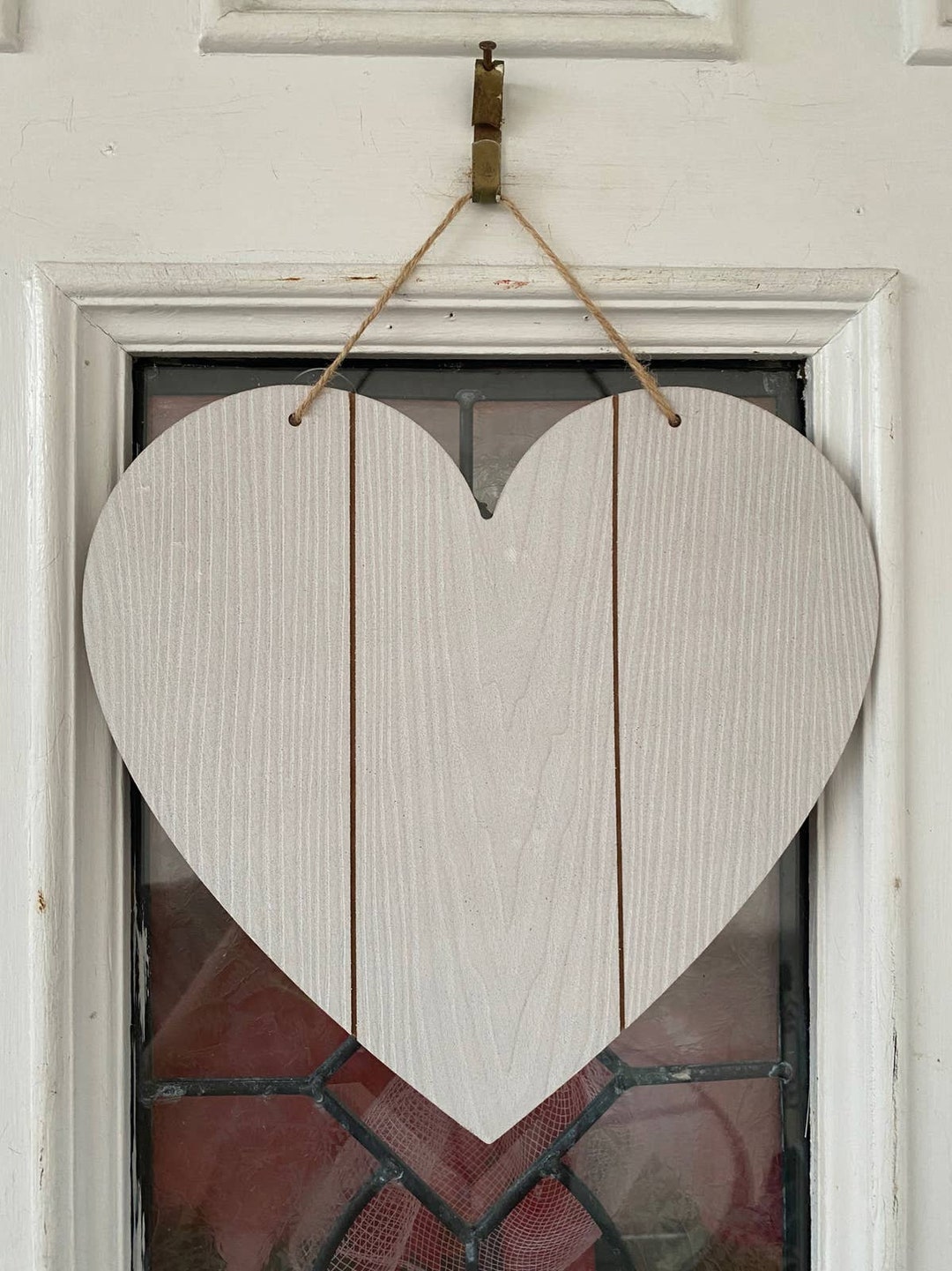 White Heart Sign, DIY Wood Heart Dign, Heart Valentines Day Sign, DIY ...