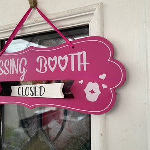 Kissing Booth .25 Cents, Kissing Booth Closed Reversible Valentines Day ...