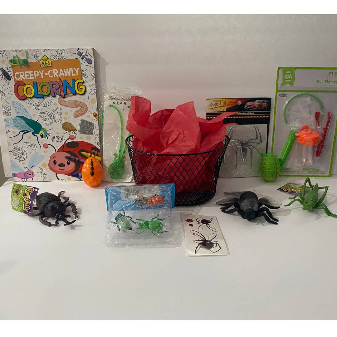 Bug Lovers Gift Basket, Boys Valentines Day Gift, Easter Basket, Creepy ...