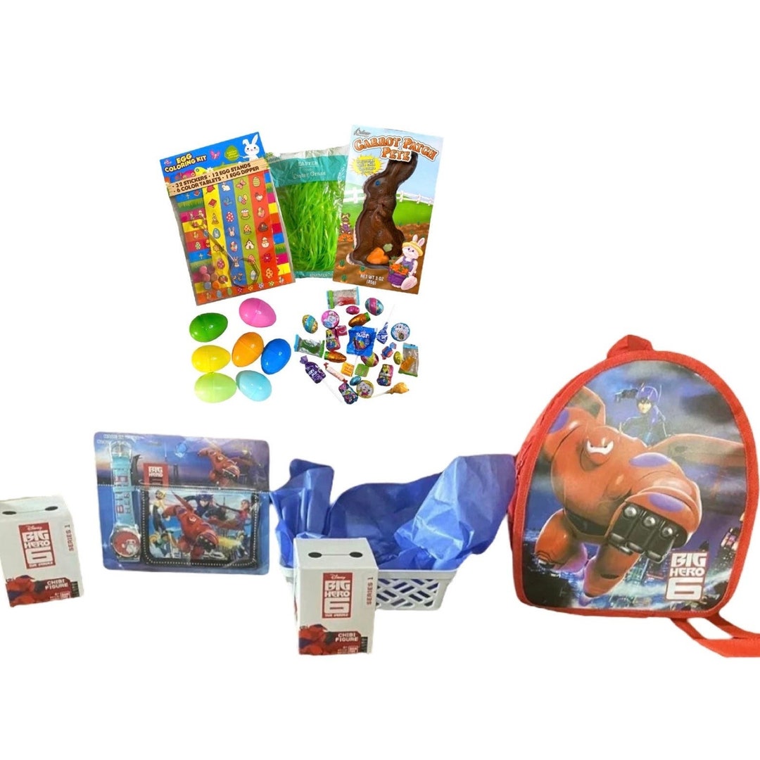 Big Hero 6 Easter Basket Backpack Books Watch Wallet Surprise Figure ...