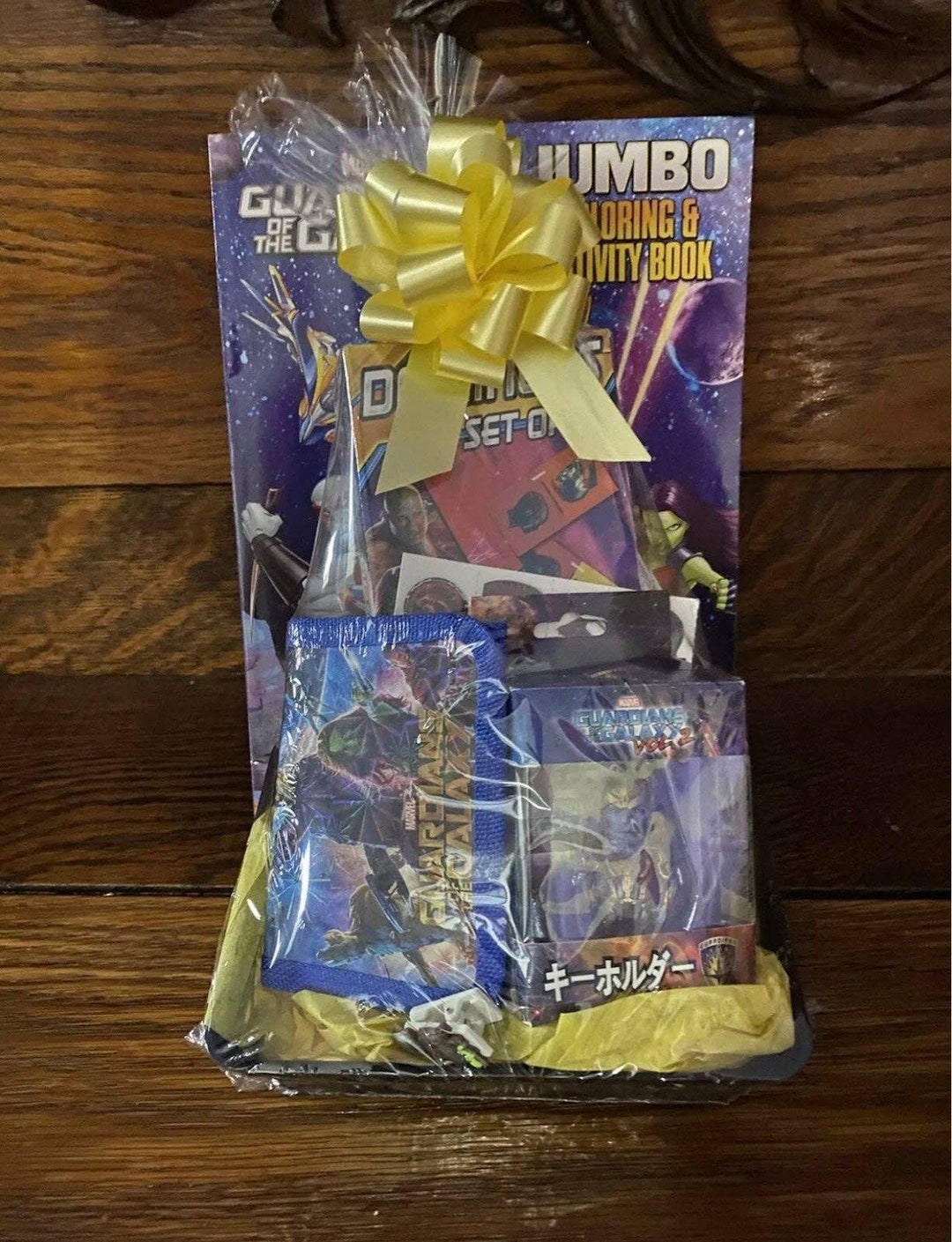 Guardians of the Galaxy Gift Basket Groot Action Figure Figurine Wallet ...