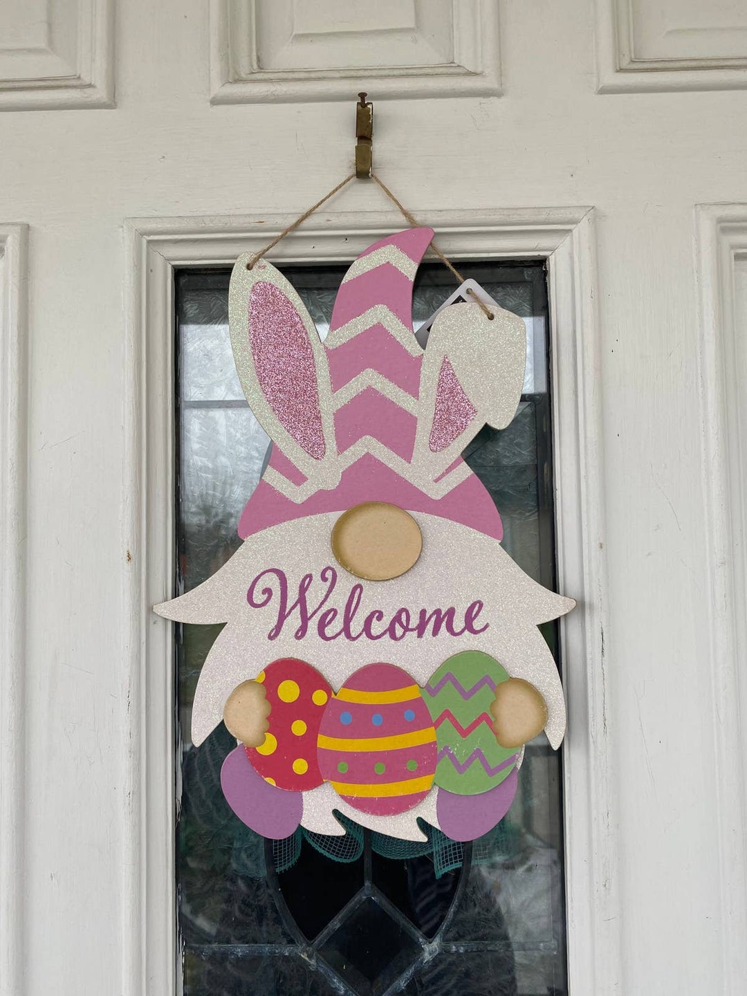 Easter Gnome Sign, Wood Happy Easter Chocolate Bunny Gnome Sign, Gnome ...