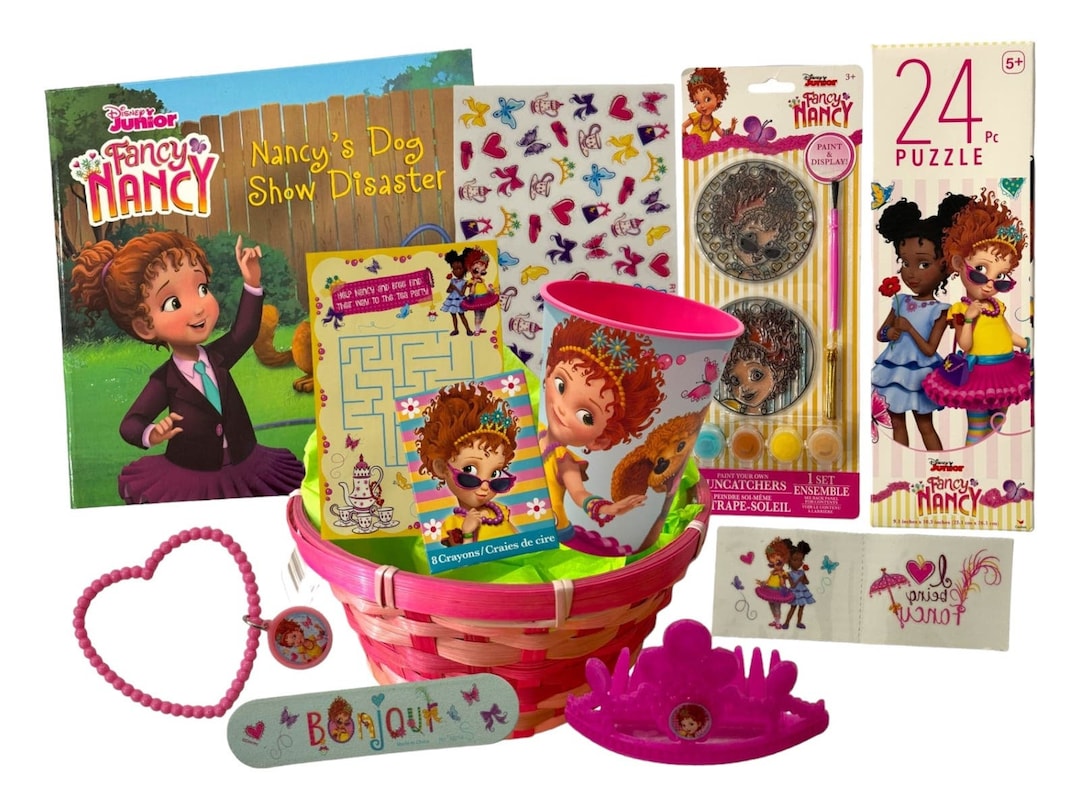 Fancy Nancy Easter Gift Basket for Girl – Kids Activity Set, Toys ...