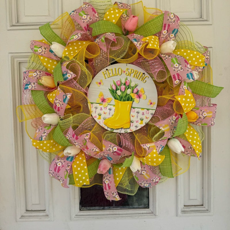 Spring Wreaths for Front Door - Etsy