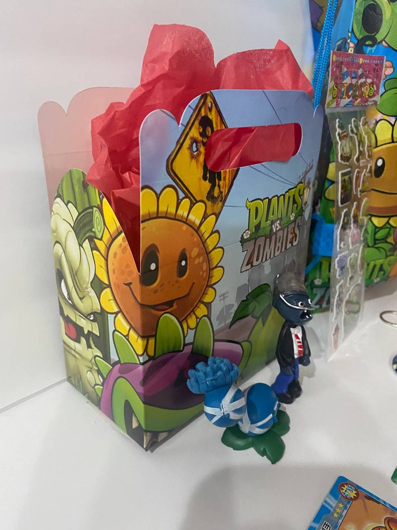 PVZ Plants Vs Zombies Figures Trading Cards Stickers Easter - Etsy