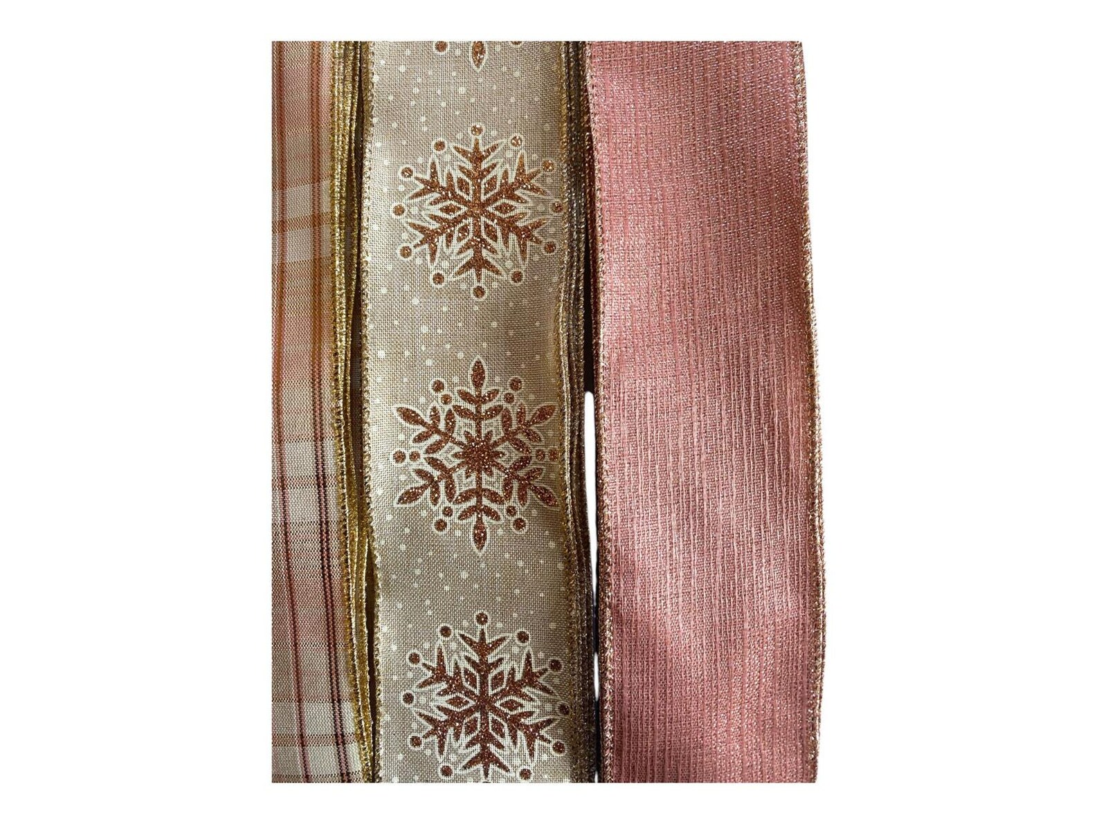 Blush Pink & Gold Snowman Wreath Kit | Elegant Winter Sign and Ribbon ...