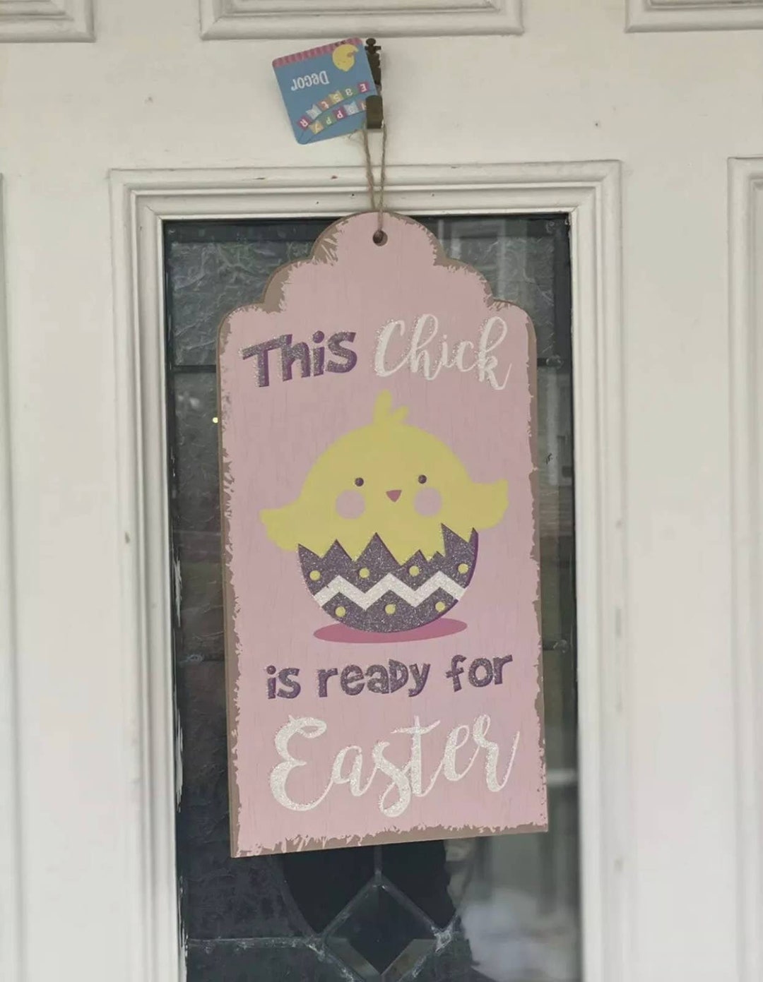 13 This Chick is Ready for Easter Egg Wall Wreath Shabby Chic Decor ...
