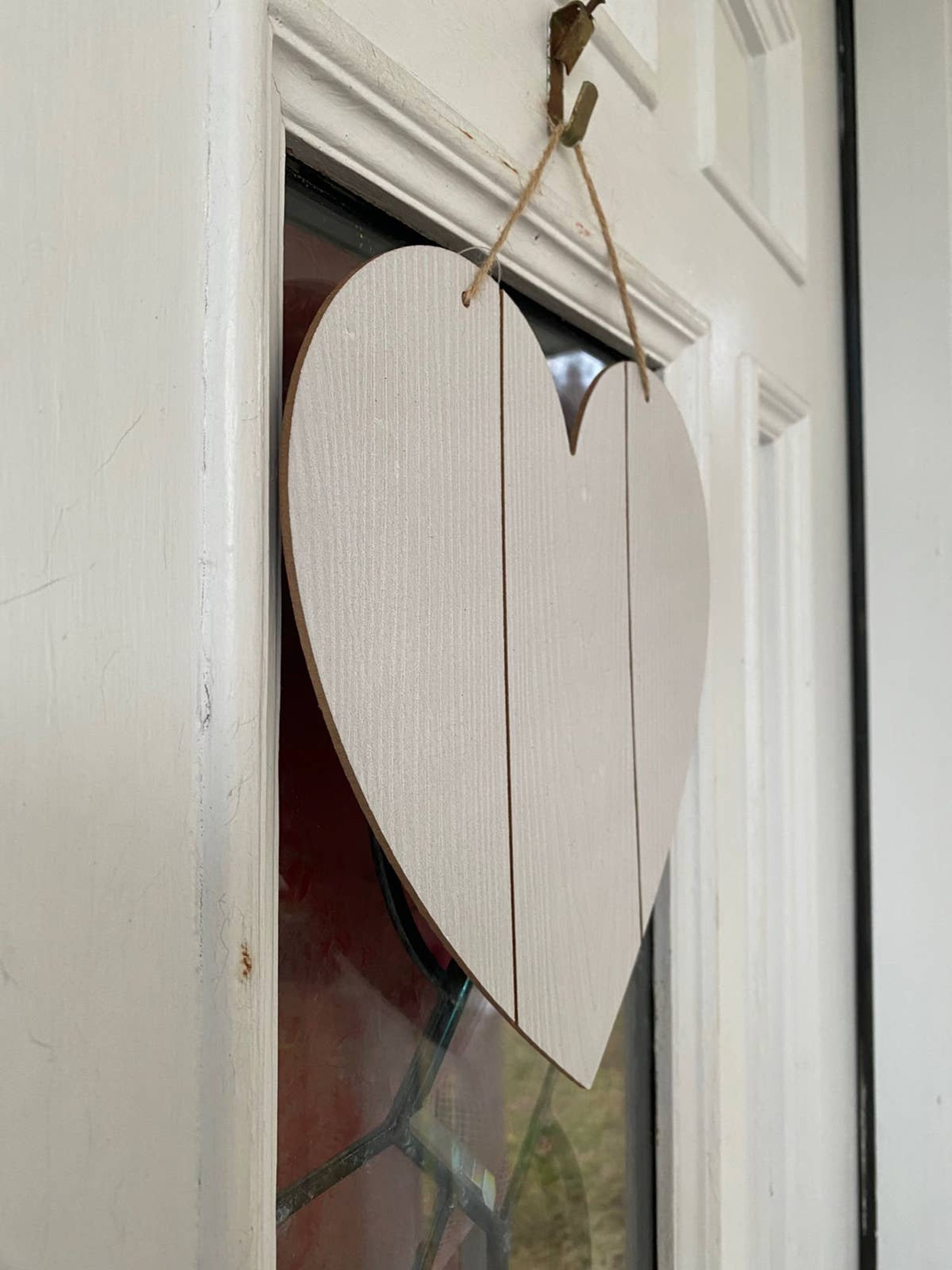 White Heart Sign, DIY Wood Heart Dign, Heart Valentines Day Sign, DIY ...