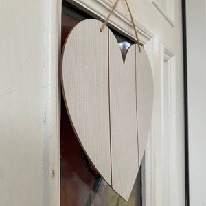 White Heart Sign, DIY Wood Heart Dign, Heart Valentines Day Sign, DIY ...