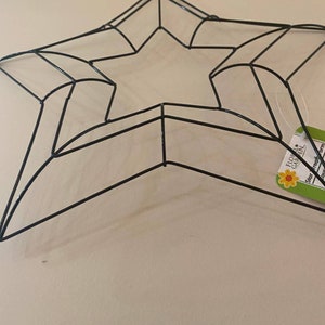 Patriotic or Christmas Star Shaped Wreath Form Star Wreath Frame Wreath ...