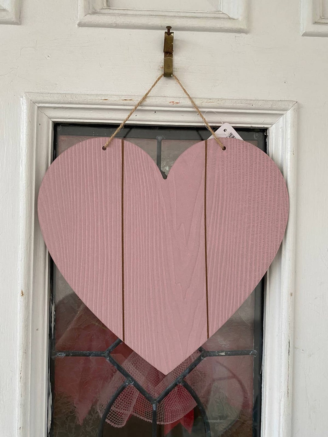 Pink Heart Sign, DIY Wood Heart Dign, Heart Valentines Day Sign, DIY ...
