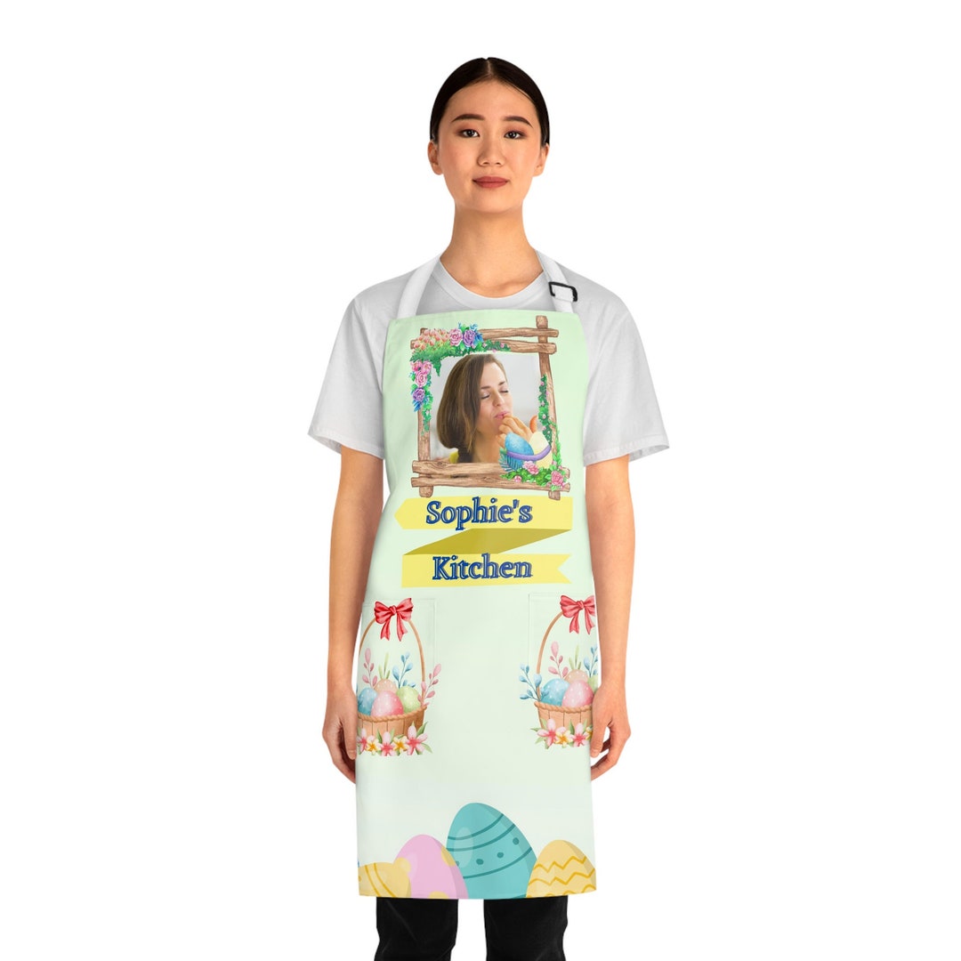 Personalized Easter Apron,two Front Pockets Unisex Apron, Easter Apron ...