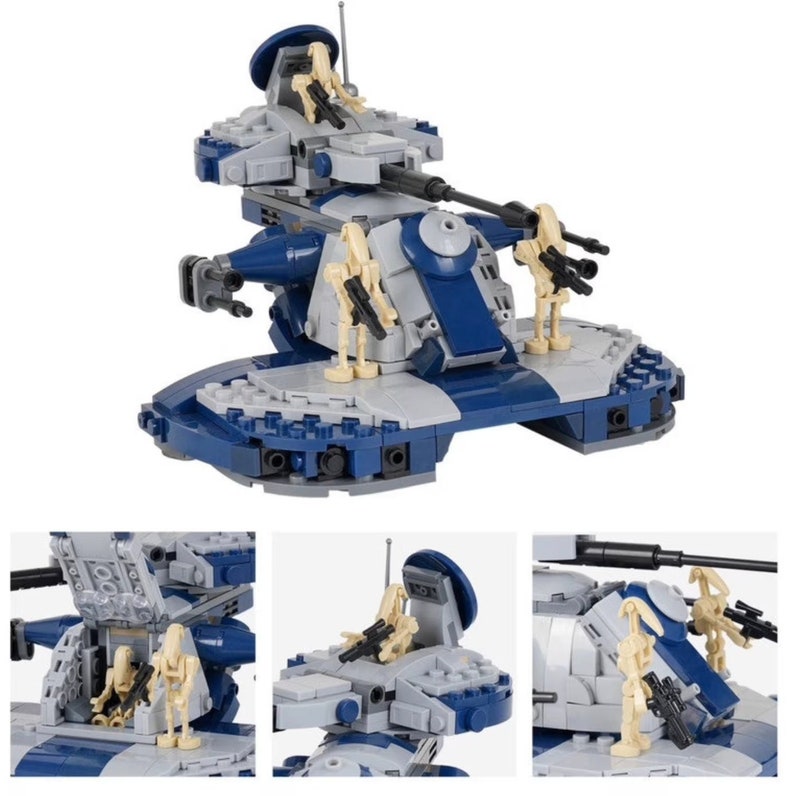 AAT Armored Assault Tank With 4 B-1 Battle Droids for Your Battle Droid ...