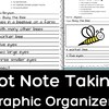 Jot Note Taking Graphic Organizers Differentiated Grade 2 Print and Go ...