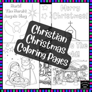 Christian Christmas Coloring Pages Religious Non/not Secular Colouring ...