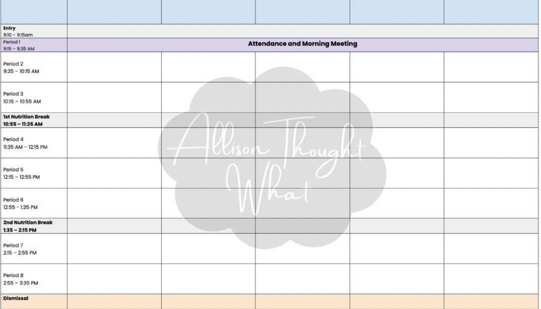 Editable and Customizable Digital Weekly Planner - Etsy