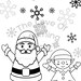 Christmas Coloring Pages Colouring Santa Chimney Snowman Elf Snowflakes ...