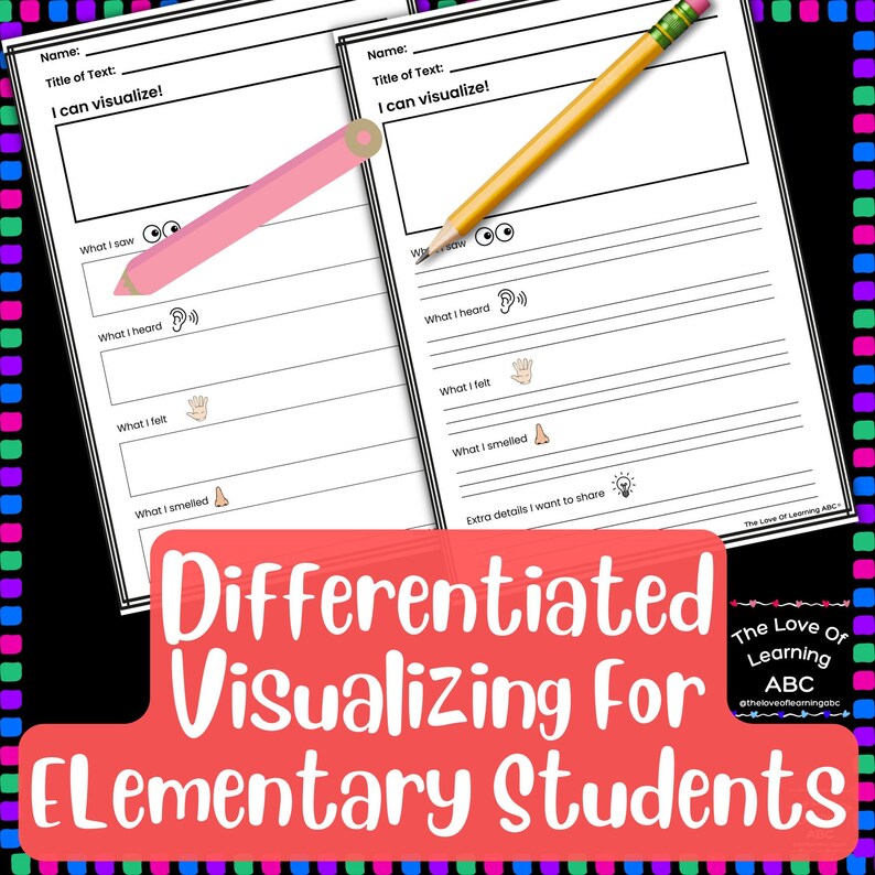 Visualizing Graphic Organizer for Classroom Activity Worksheet Handout ...