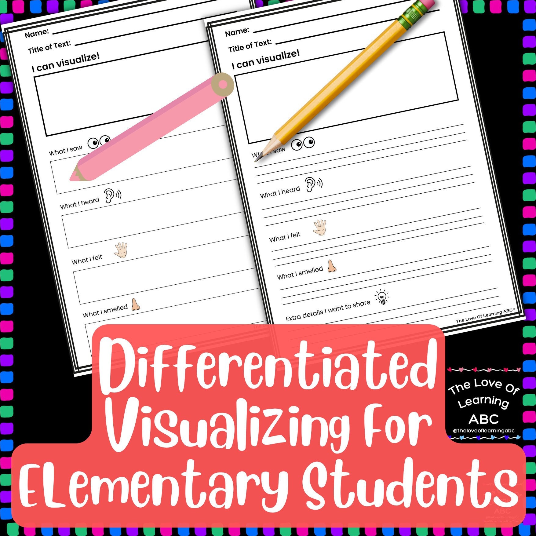 Visualizing Graphic Organizer for Classroom Activity Worksheet Handout ...