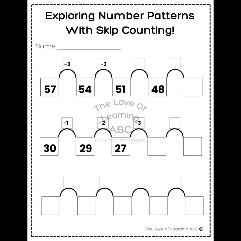 Exploring Growing and Shrinking Number Patterns With Skip Counting ...