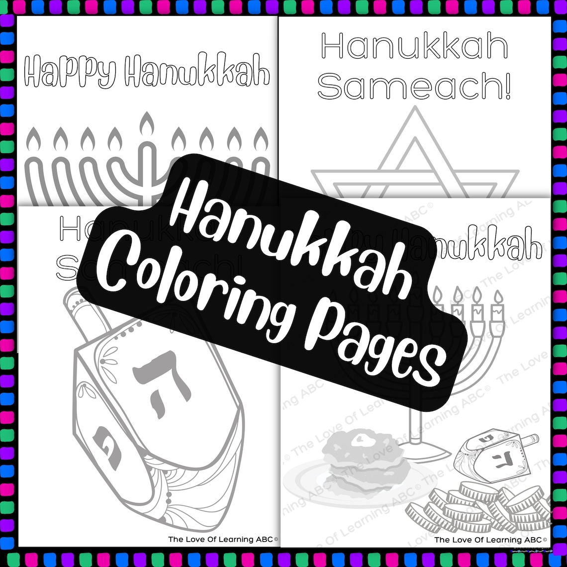 Hanukkah Coloring Pages Colouring Worksheets Printable Activities PDF ...