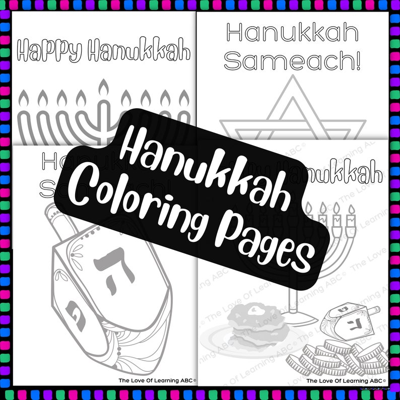 Hanukkah Coloring Pages Colouring Worksheets Printable Activities PDF ...