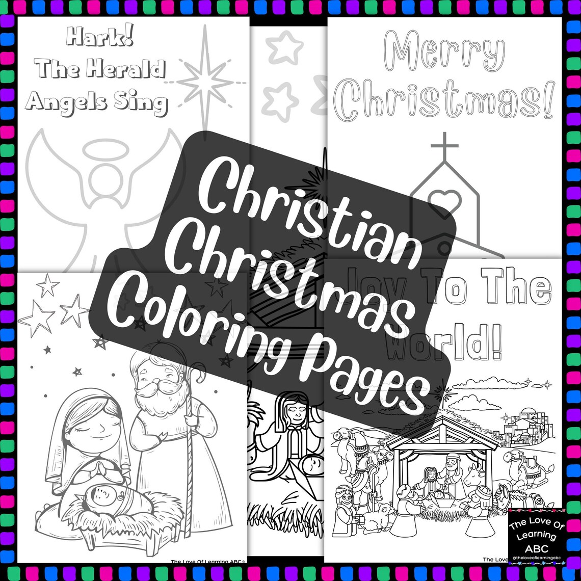 Christian Christmas Coloring Pages Religious Non/not Secular Colouring ...
