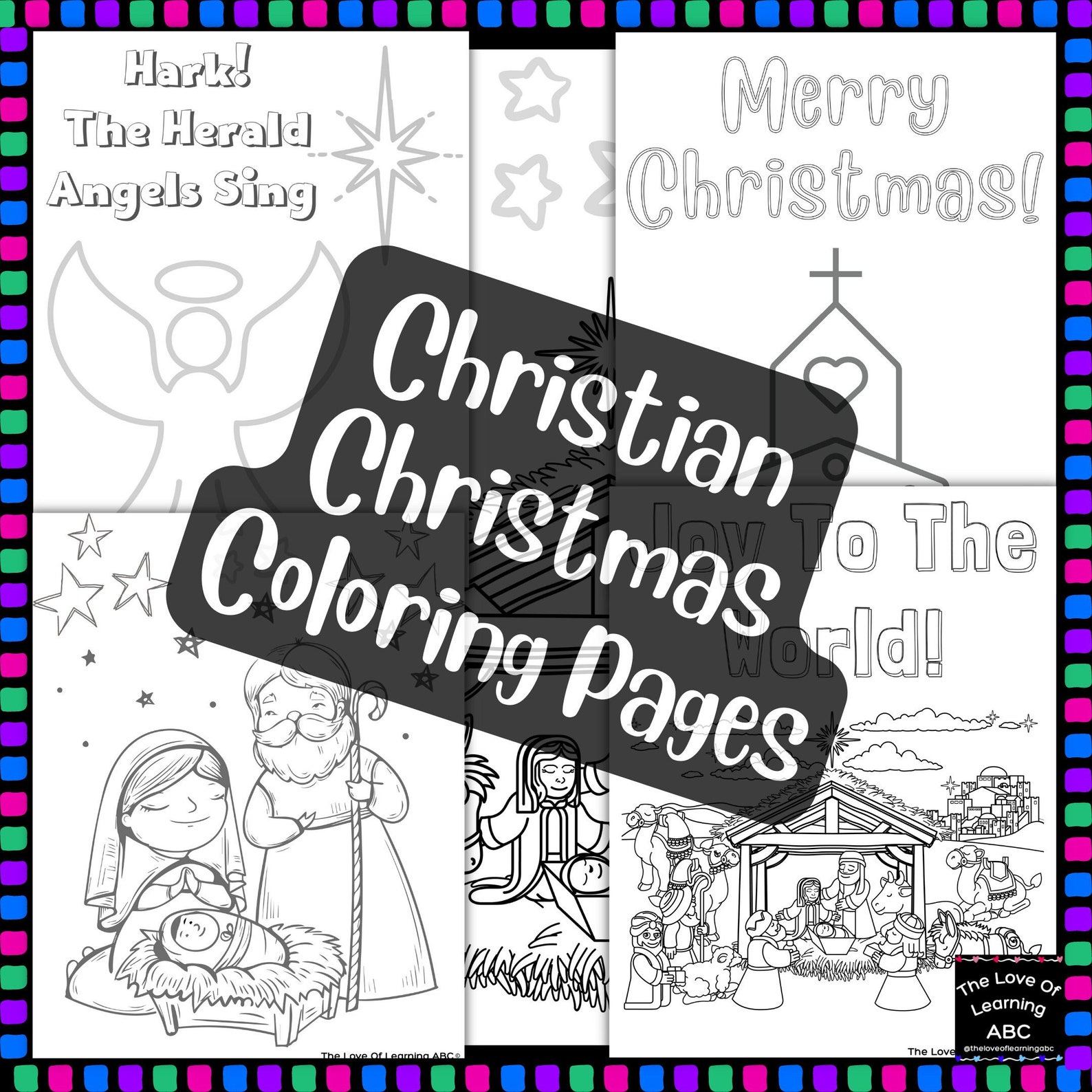 Christian Christmas Coloring Pages Religious Non/not Secular Colouring ...