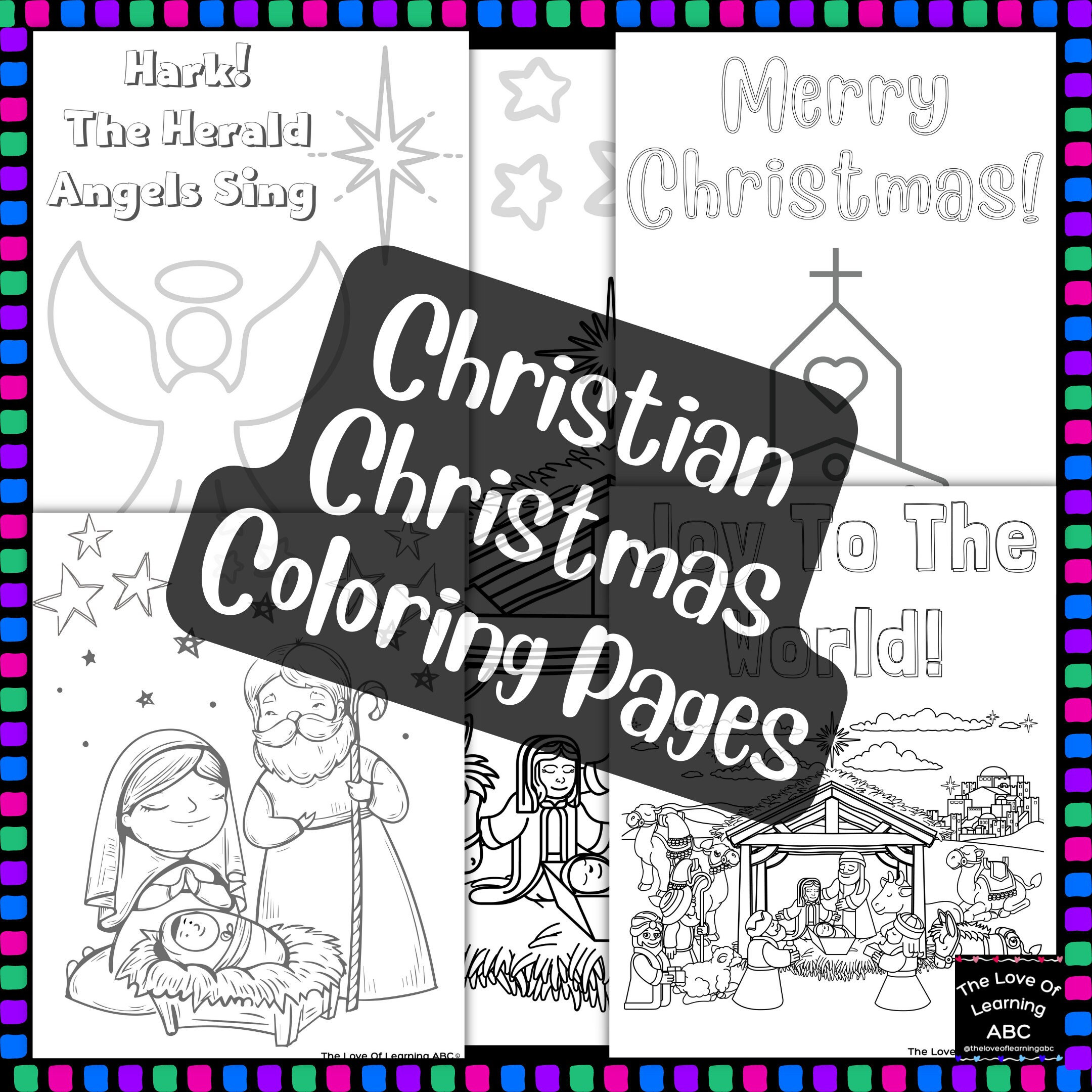 Christian Christmas Coloring Pages Religious Non/not Secular Colouring ...