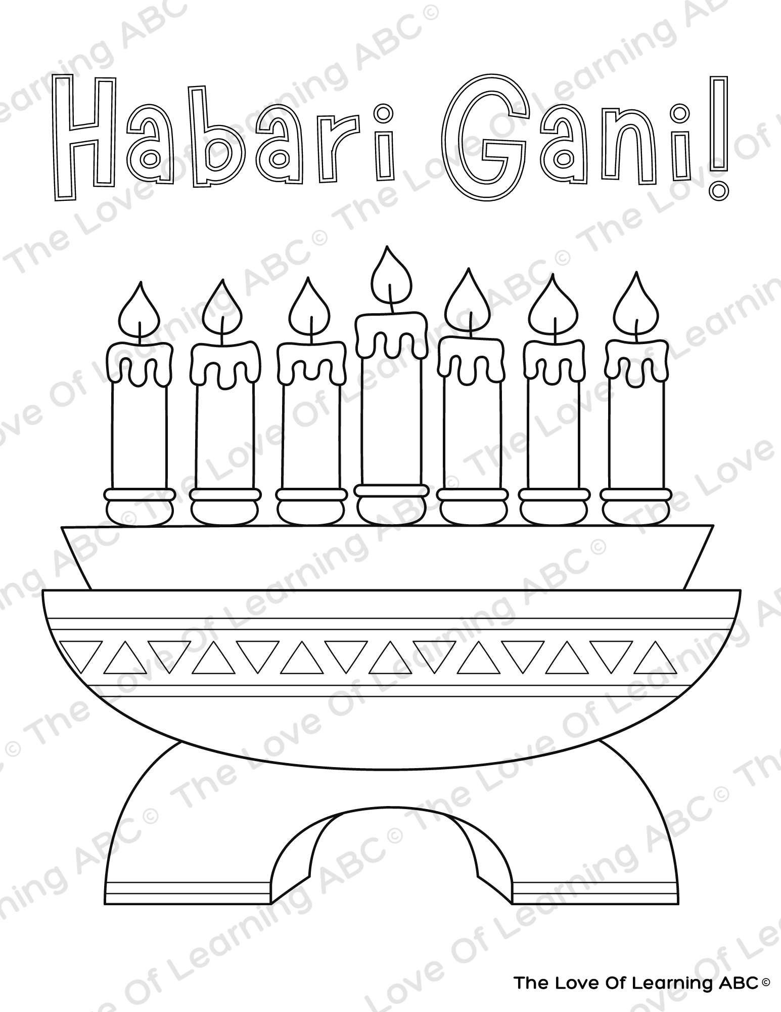 Kwanzaa Coloring Colouring Pages Printable Worksheets Pages PDF Africa ...