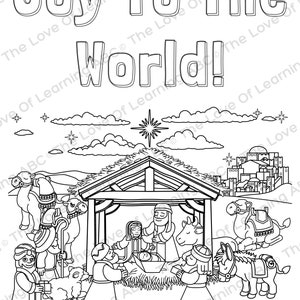 Christian Christmas Coloring Pages Religious Non/not Secular Colouring ...
