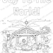 Christian Christmas Coloring Pages Religious Non/not Secular Colouring ...