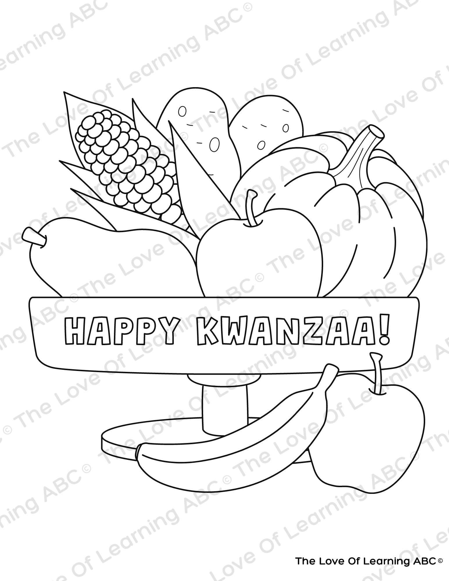 Kwanzaa Coloring Colouring Pages Printable Worksheets Pages PDF Africa ...