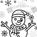 Christmas Coloring Pages Colouring Santa Chimney Snowman Elf Snowflakes ...