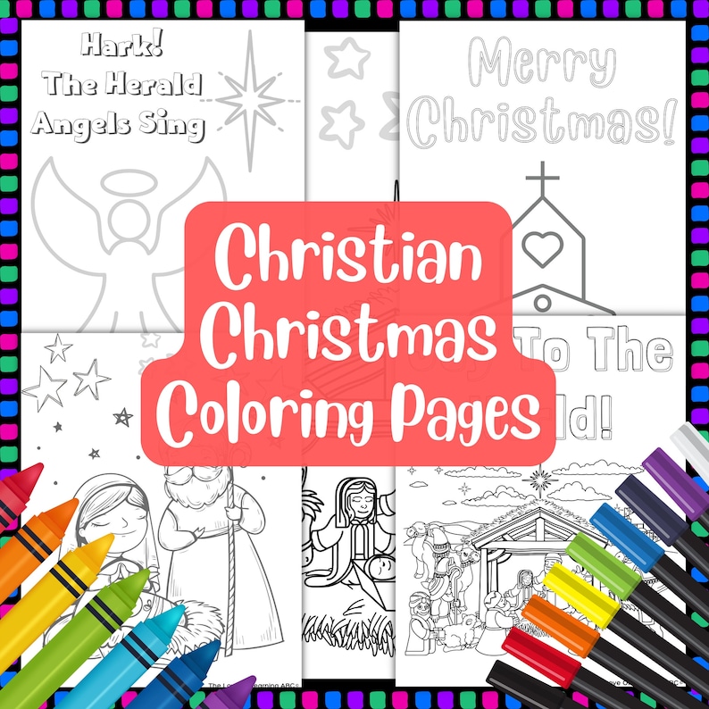 Christian Christmas Coloring Pages Religious Non/not Secular Colouring ...
