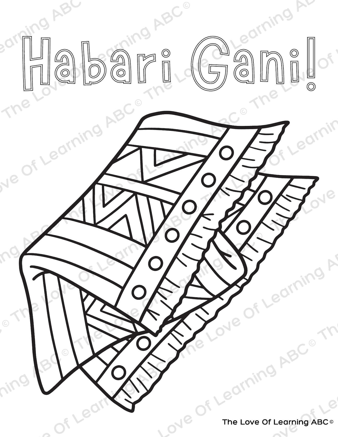 Kwanzaa Coloring Colouring Pages Printable Worksheets Pages PDF Africa ...