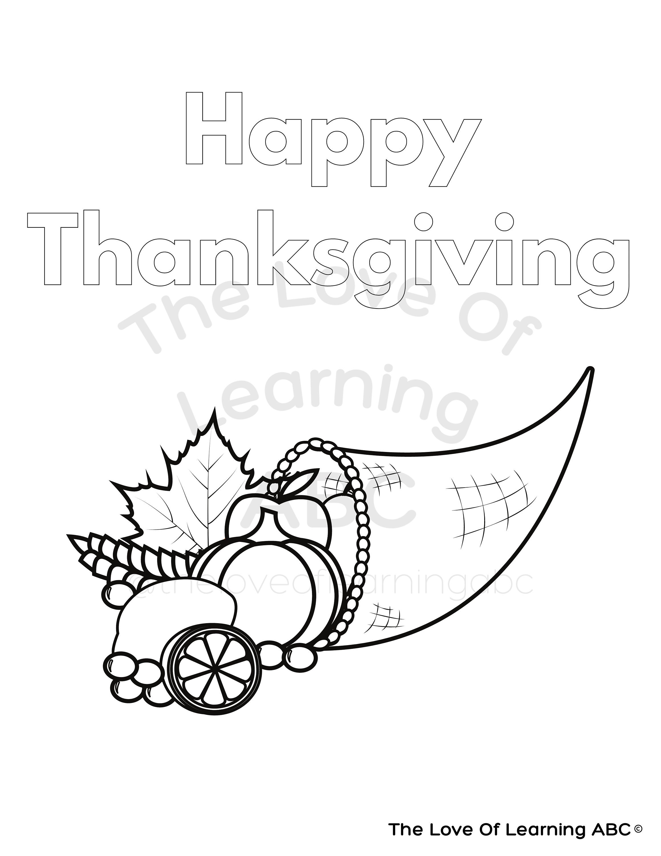 Thanksgiving Printable Coloring Colouring Pages - Etsy