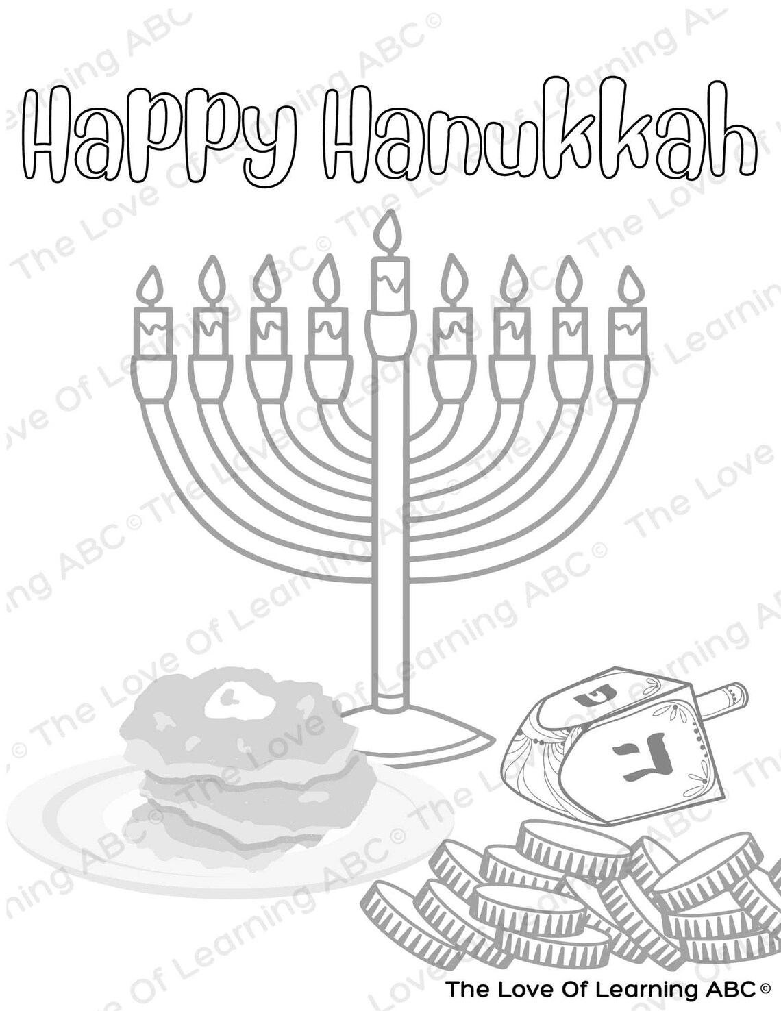Hanukkah Coloring Pages Colouring Worksheets Printable Activities PDF ...