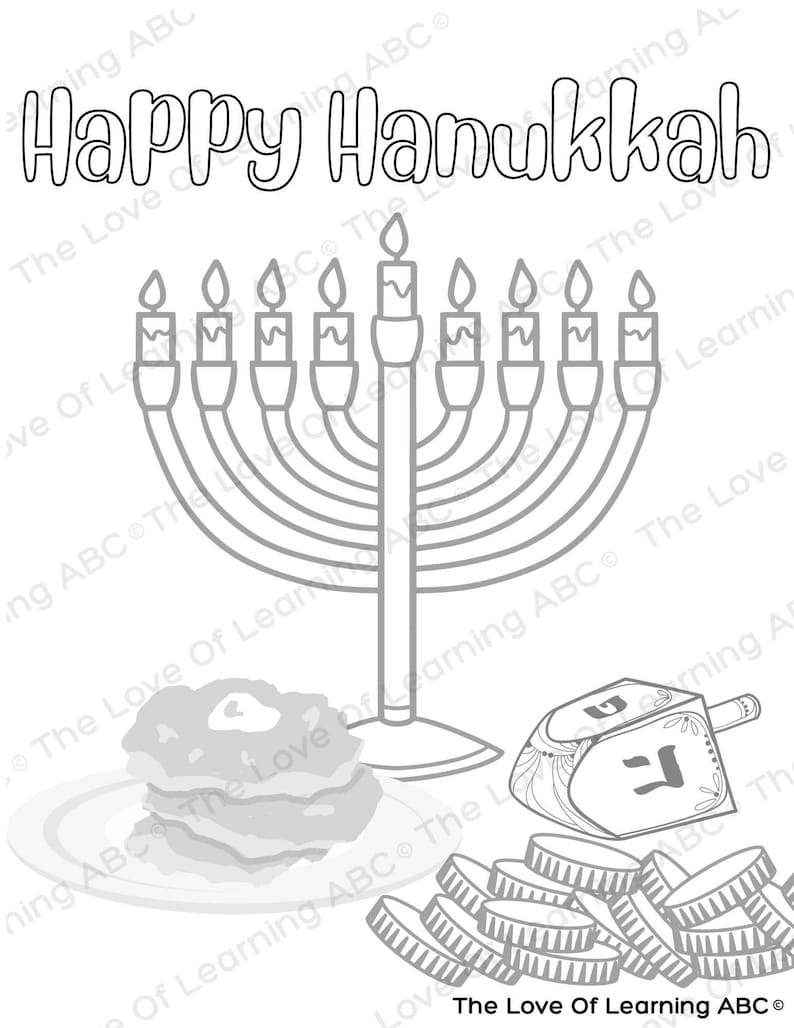 Hanukkah Coloring Pages Colouring Worksheets Printable Activities PDF ...