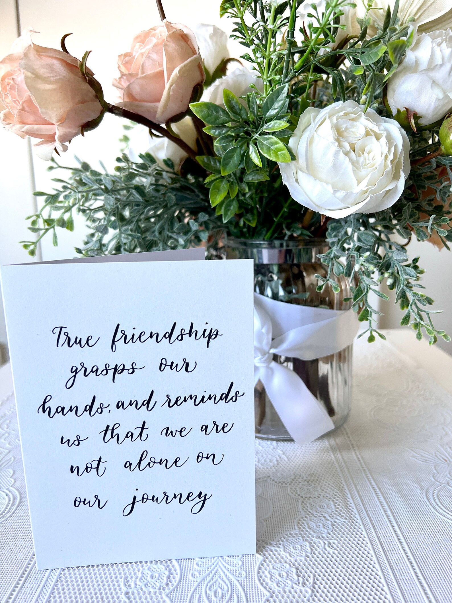 Hand Written Card Personalised Card Custom Hand Lettered Card Positive ...