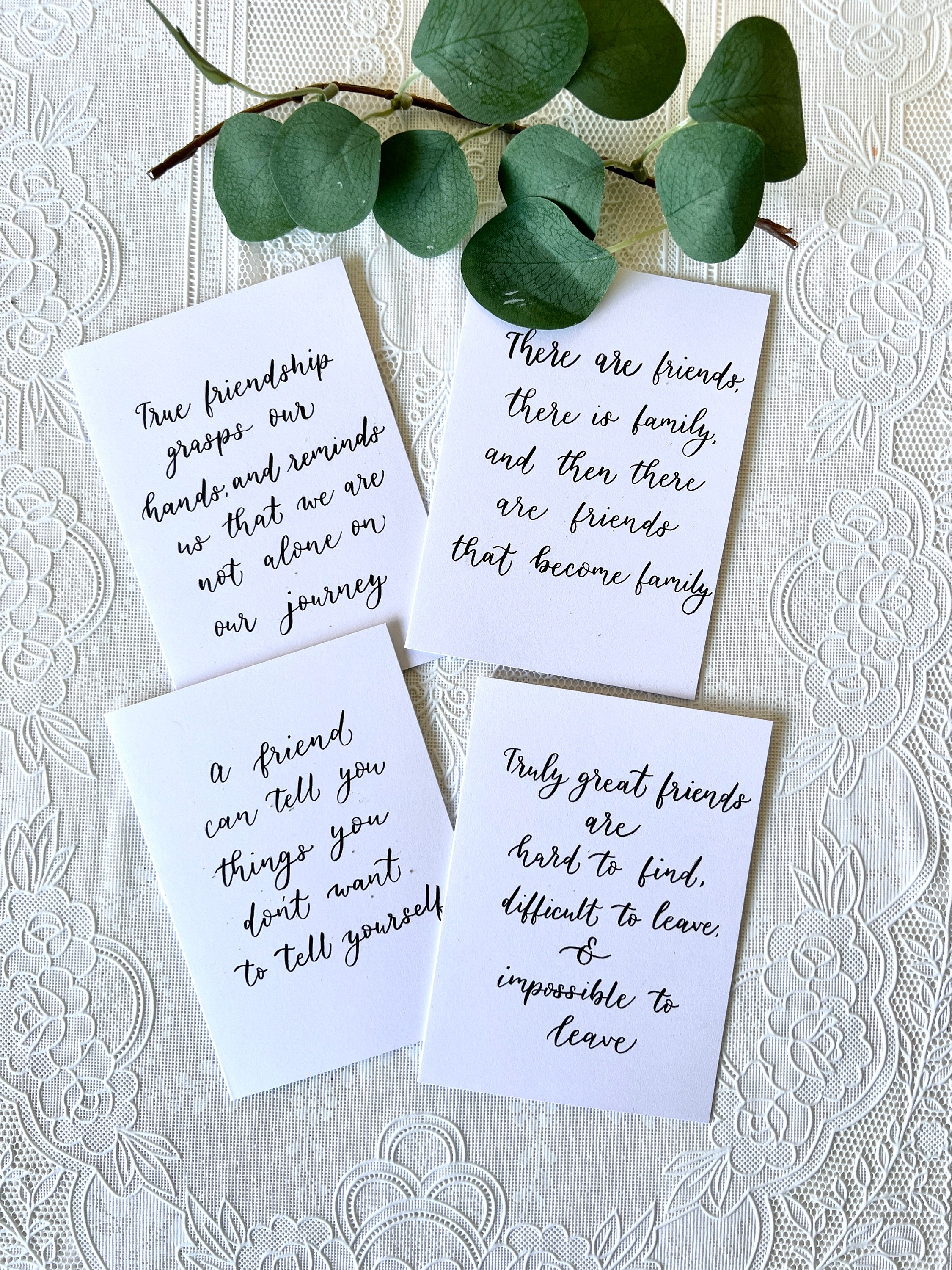 Hand Written Card Personalised Card Custom Hand Lettered Card Positive ...