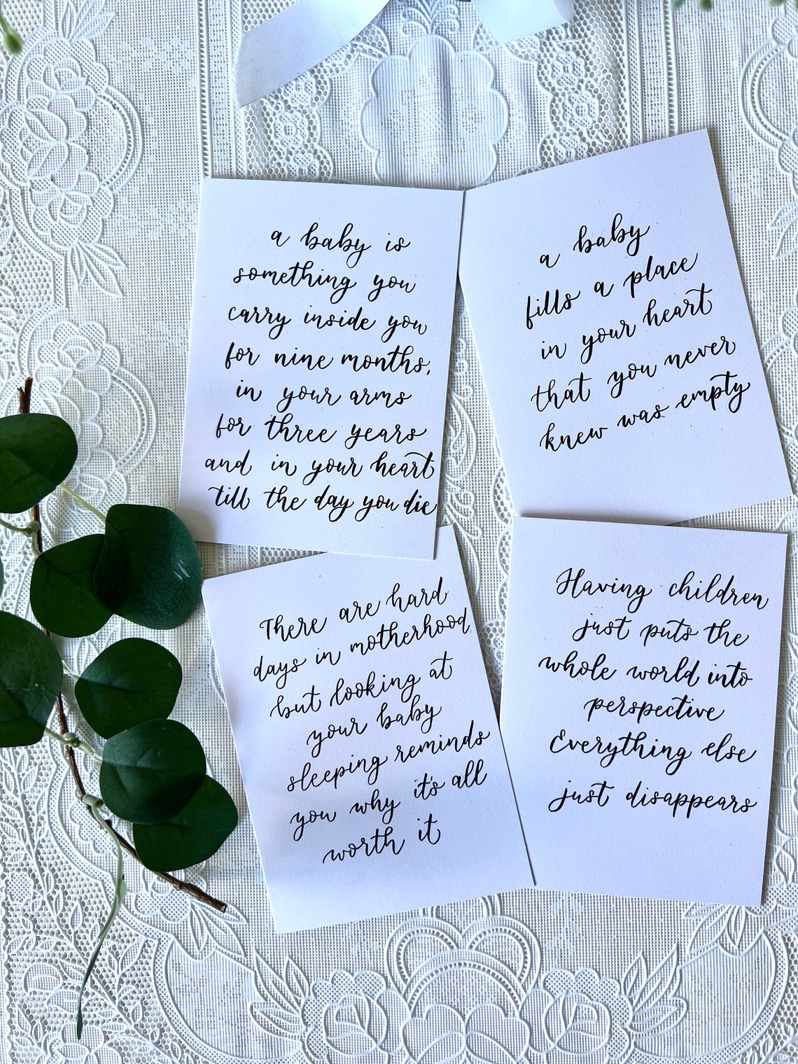 Hand Written Card Personalised Card Custom Hand Lettered Card Positive ...