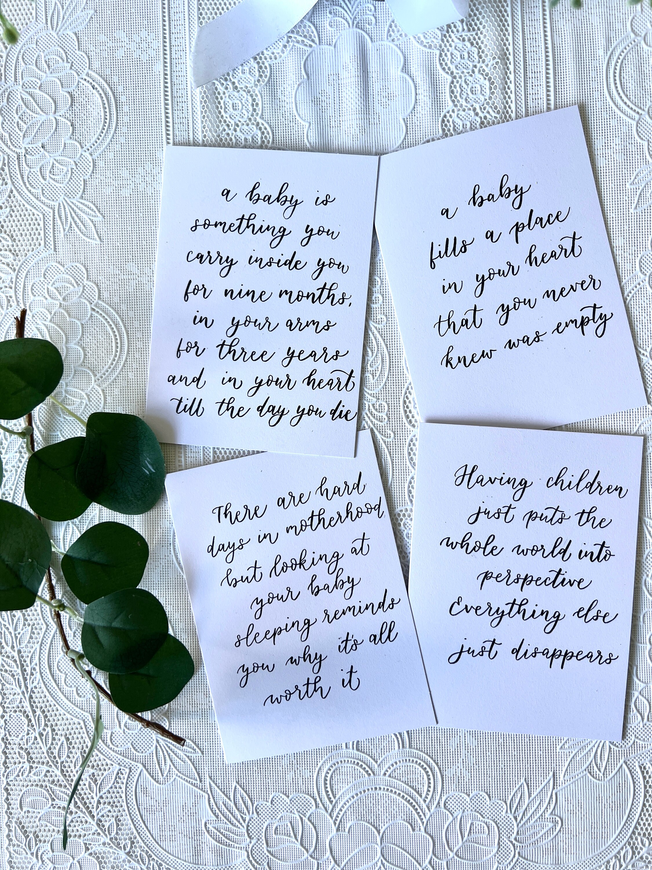 Hand Written Card Personalised Card Custom Hand Lettered Card Positive ...