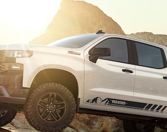 CHEVROLET SILVERADO HOOD Vinyl Decal Sticker Graphics Kit Fits - Etsy