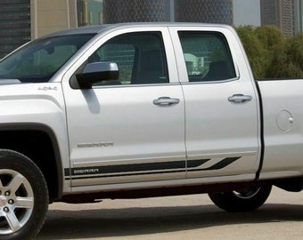 GMC Sierra ROCKER PANEL Vinyl Decal Sticker Graphics Kit | Etsy