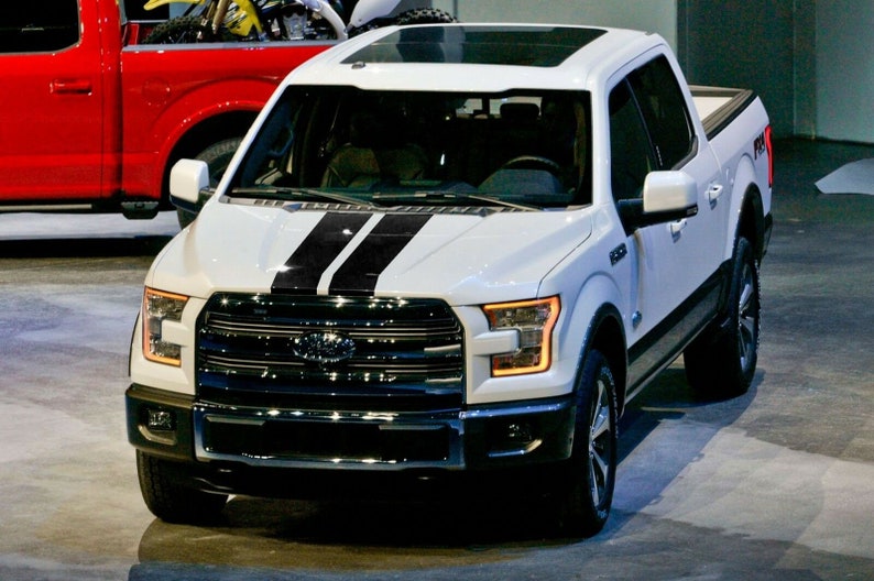 2015-2020 Ford F-150 Rally HOOD and Tail Gate Stripe Vinyl Decal ...