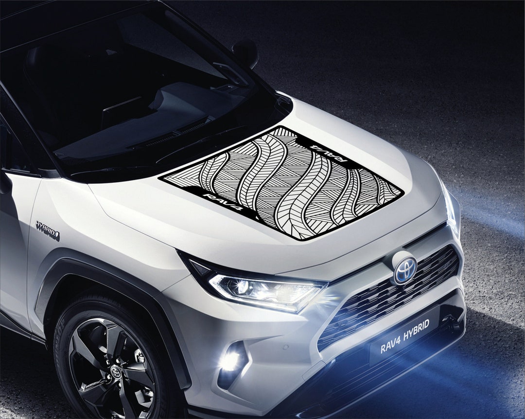 Toyota RAV4 Hood Decal - Custom Vinyl Graphics for RAV4 (2019-2024 ...