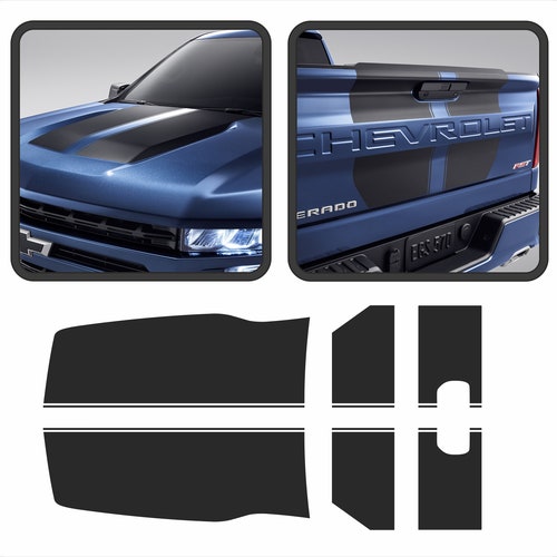 Chevy Silverado 2019 2020 2021 Hood Spear Vinyl Decal Sticker - Etsy